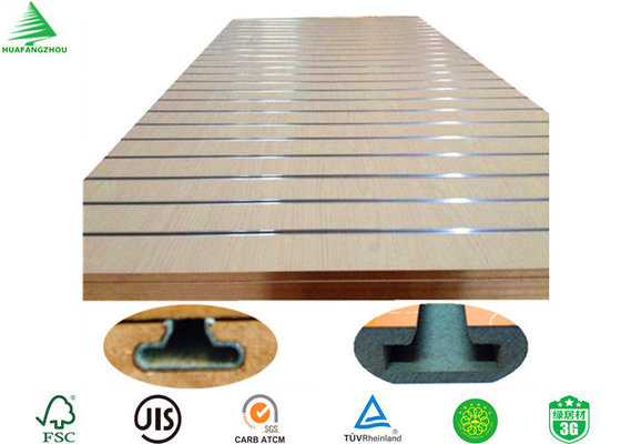 15mm/18mm wood grain melamine mdf slotted wall hanging board