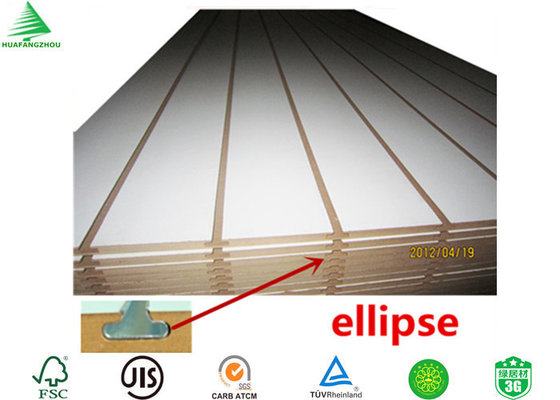 China supplier wholesale high quality decorative white smooth melamine finish MDF slotwall