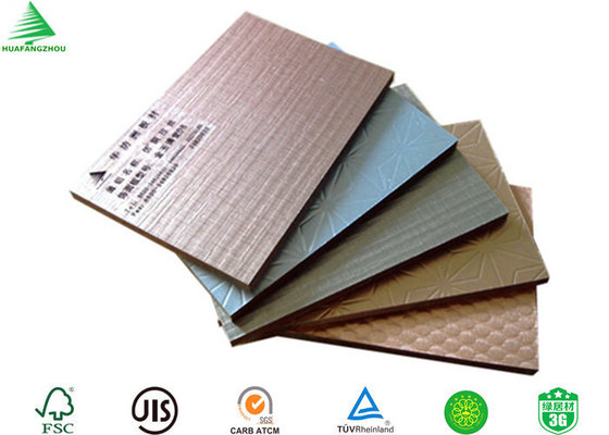 Decorative interior aluminium sheet faced mdf wall board