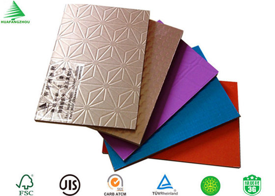2016 new design 5mm silver and gold aluminium foil faced mdf board