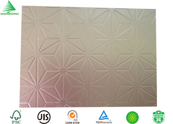 2016 new design 5mm silver and gold aluminium foil faced mdf board