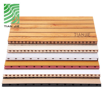 Tianjie Acoustic Panels Decoration Fireproof And Eco-friendly Home Bathroom 15mm Fireproof Wooden Acoustic 3d Wall Panels