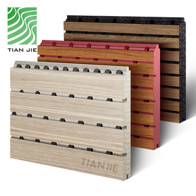 Tianjie Acoustic Panels Decoration Fireproof And Eco-friendly Home Bathroom 15mm Fireproof Wooden Acoustic 3d Wall Panels