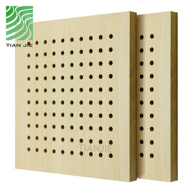 Tianjie Auditorium Eco - Friendly Noise Attenuation Acoustic Panels Acoustic Wall Perforated Wooden Panels