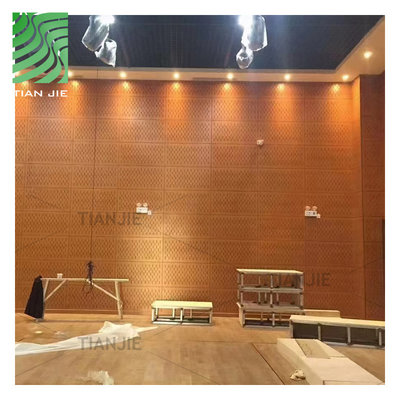 Tianjie Acoustic Panels Eco-friendly Polyester Fiber Veneer Studio Acoustic Room Soundproof Fireproof Perforated Wooden Acoustic Panel