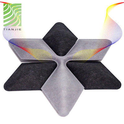 Sound Absorption Tianjie Acoustic Panels Pet Hexagon Polyester 3d Highly Effective Decorative Acoustic Felt Wall Panels