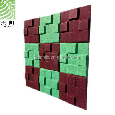 Modern Soundproof Acoustic Panels Decoratice Wall Polyester Fiber 3d Ceiling Panels