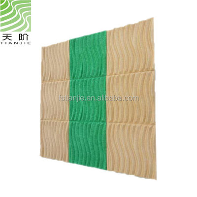 Modern Recycled Tianjie 3d Acoustic Panels Pet Polyester Fiber Felt Wall Panels
