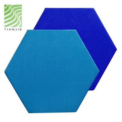 Fireproof and Eco-friendly Tianjie Acoustic Panels Contemporary Building Wholesale Hexagonal Fabric Hexagon Acoustic Wall Panels
