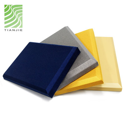 Fire Retardant and Eco-friendly Tianjie Industrial Hexagon White Fabric Acoustic Panels Custom Printed Acoustic Panels