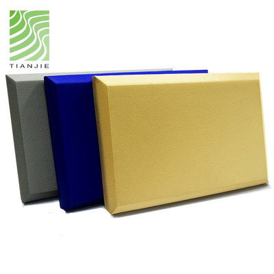 Tianjie Acoustic Wall Panels Soundproof Wall Decor Studio Decoration Leather Waterproof Fireproof and Eco-friendly Fabric