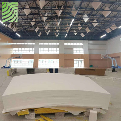 Artistic Ceilings System Curved Acoustic Panel Soundproofing Fiberglass Ceiling Diffuser Panel Recording Studio Material Prices