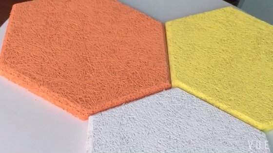 Eco-friendly Cement Wood Fiber Soundproofing Hexagon Gymnasium Factory Acoustic Panels Tianjie Acoustic Panels Board