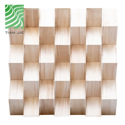 Modern Wooden Sound Proof Sound Proof Solid Wood Acoustic Diffuser Panel Horizon