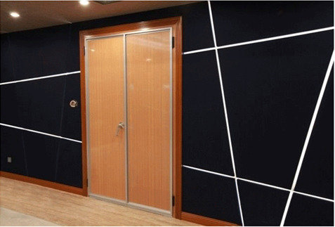 Tianjie Acoustic Panels Factory Double Leaf Fire Retardant Steel Fire Rated Swing Door for Warehouse and Construction Soundproof Acoustic Door