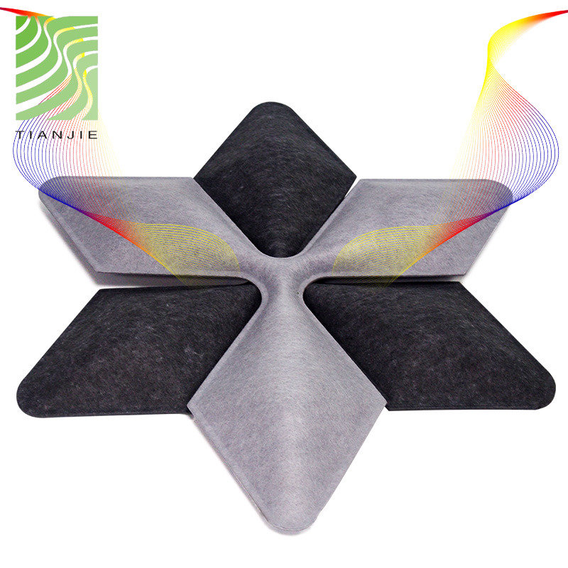 Tianjie Modern Wholesale Hexagonal Decorative Acoustic Panels Wall Polyester 3d Acoustic Felt Wall Panels