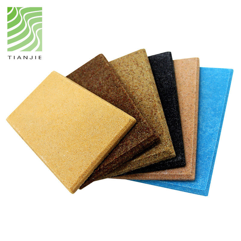 NRC 0.7-0.90 Tianjie noise barrier factory easy to install can be the shooting range superfine inorganic natural sand nailed noise barriers