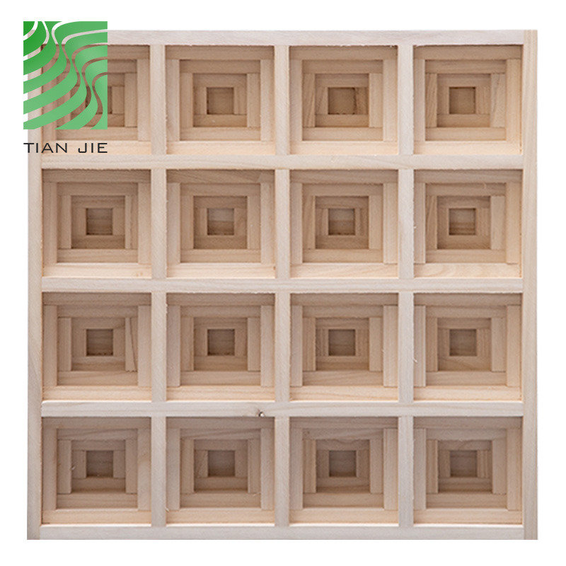Traditional Acoustic Sound Barriers Music Sound Acoustic Wood Diffuser Panel For Recording Room