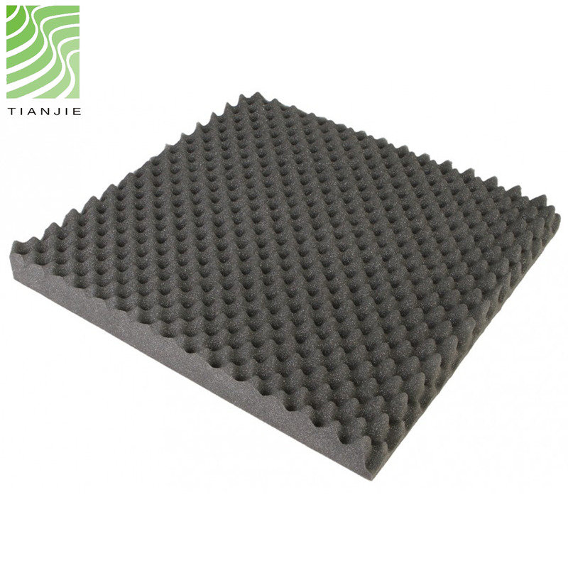 25*25 Tianjie Eco-friendly Acoustical Wedges Panels Adhesive Cheap Sound Proof Foam Sheets For Studio
