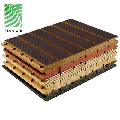 Tianjie Acoustic Panels Decoration Fireproof And Eco-friendly Home Bathroom 15mm Fireproof Wooden Acoustic 3d Wall Panels