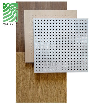 Tianjie Auditorium Eco - Friendly Noise Attenuation Acoustic Panels Acoustic Wall Perforated Wooden Panels