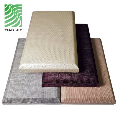 Fire Retardant and Eco-friendly Tianjie Acoustic Panels Karaoke High Density Fiberglass Fabric Sound Proofing Haxagon 3d Panel