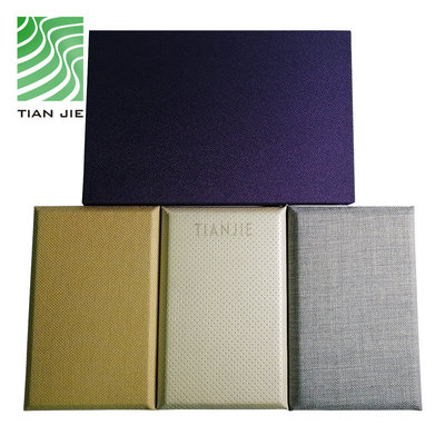 Tianjie Acoustic Panels 24mm Compression High Density Fiberglass Cloth Flame Retardant And Eco-Friendly Echo Absorber