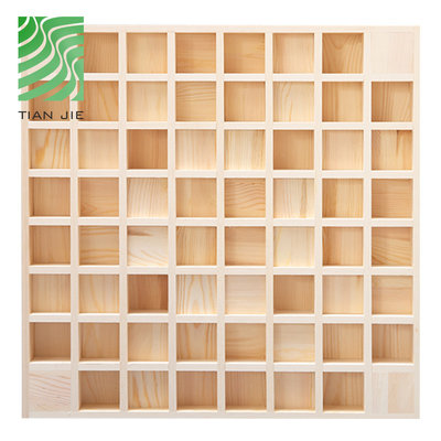 Traditional Acoustic Panels Recording Room Lobby Fireproof Solid Wood Acoustic 3d Diffuser