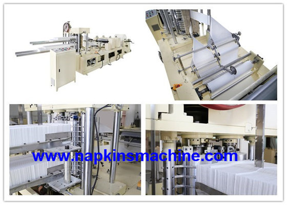China 2 Color Printing Paper Napkin Embossing Machine For 300mm Lunch Serviette Tissue supplier