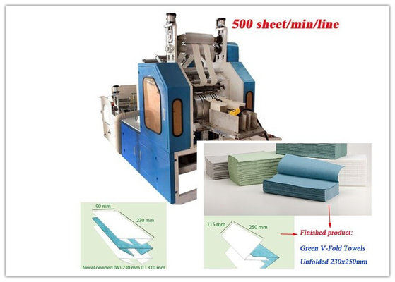 China Embossing Laminated Paper Towel Making Machine , Two Fold Towel Printing Machine supplier