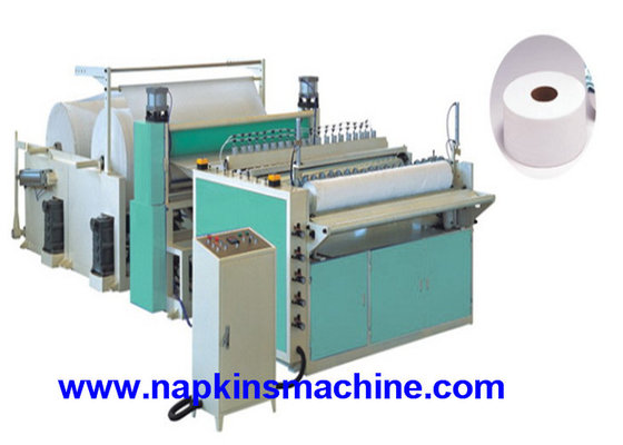 China Automatic Jumbo Roll Slitting Machine , Kitchen Towel Paper Roll Slitter supplier
