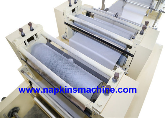 China Low Fold Napkin Folding Embossing Printing Machine 254mm With Electronic Counting supplier