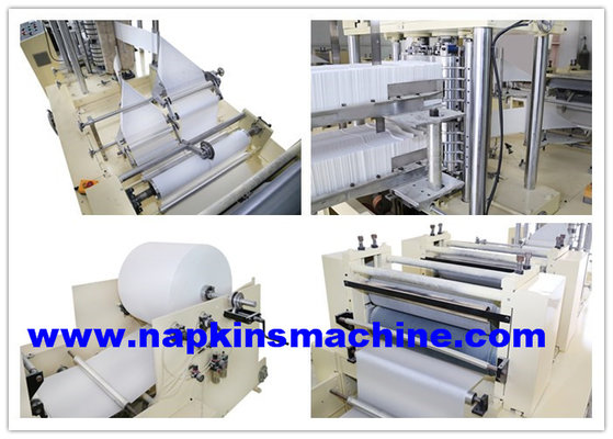 Tissue Paper Napkin Making Machine With Embossing And Folding Process supplier