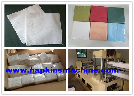 Tissue Paper Napkin Making Machine With Embossing And Folding Process supplier