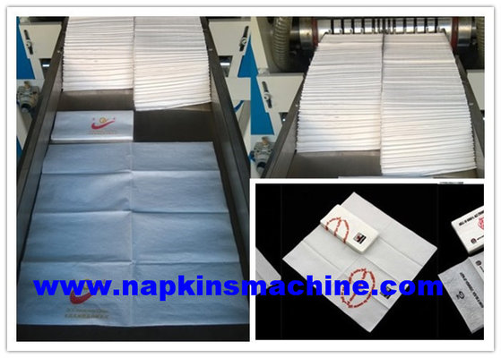 Vacuum Folding Napkin Paper Making Machine With Embossing And 2 Color Printing supplier