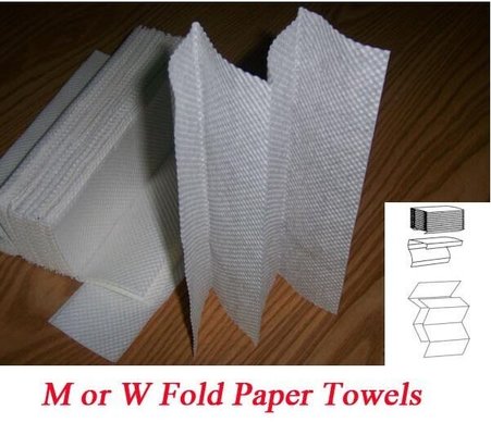 Auto W Fold Paper Towel Making Machine 460mm , Steel To Steel Embossed supplier