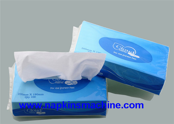 High Speed Facial Tissue Machine With Embossing / Counting Unit And Cutting supplier