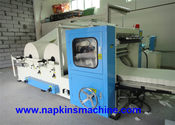 Auto Box Drawing Facial Tissue Paper Napkin Making Machine , Interfold Folding Type supplier