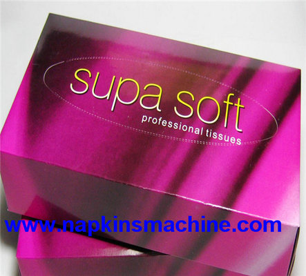 Interleaved Fold Facial Tissue Machine With Two Color Printing / Tissue Folding Machine supplier