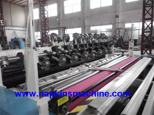 Automatic Jumbo Roll Paper Slitting Machine , Toilet Roll Processing Slitter Machine supplier