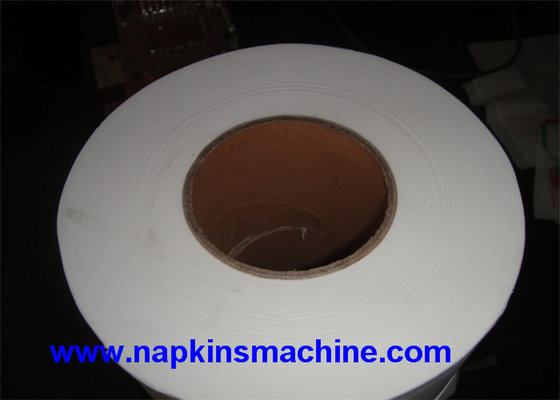 Jumbo Roll Tissue Paper Roll Cutting Machine , PLC Program Control supplier