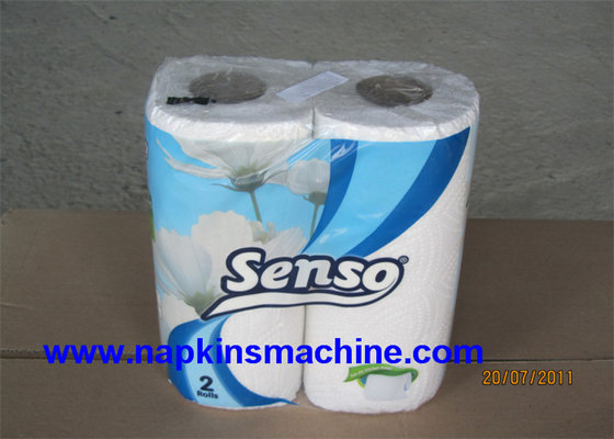 Horizontal Jumbo Roll Toilet Paper Roll Making Machine , Electric / Pneumatic Control supplier