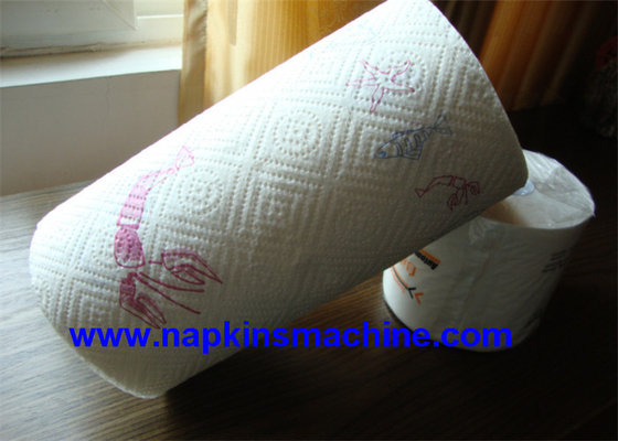 Recycled Toilet Paper Making Machine With Color Printing And Rewinding Machine supplier