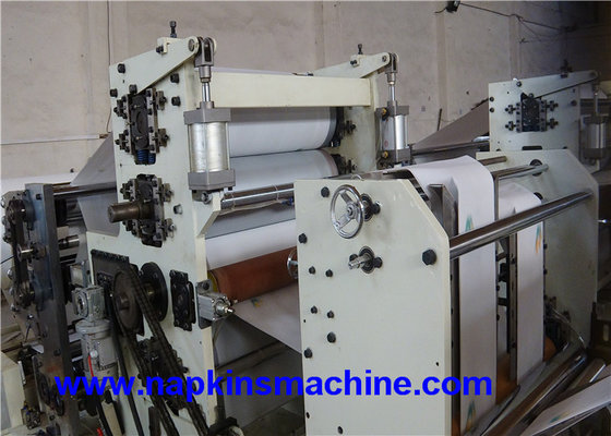 Two Line Laminated Paper Napkin Machine with Embossing and Eight Folding supplier