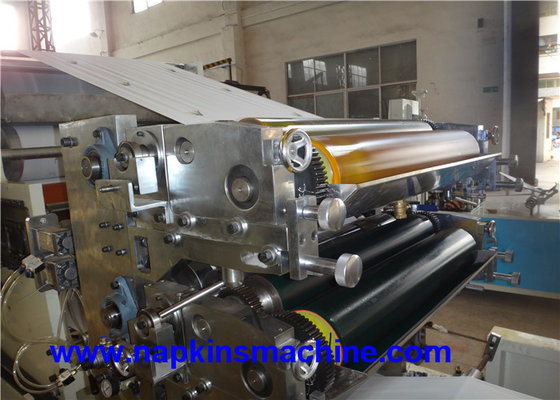 Sanitary Napkin Making Machine With Color Printing , Napkin Folding Machine supplier