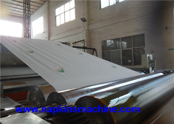 Sanitary Napkin Making Machine With Color Printing , Napkin Folding Machine supplier