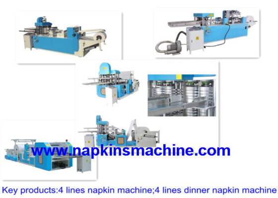 Embossed Two Line Paper Napkin Machine For Making Napkin Tissue Product supplier