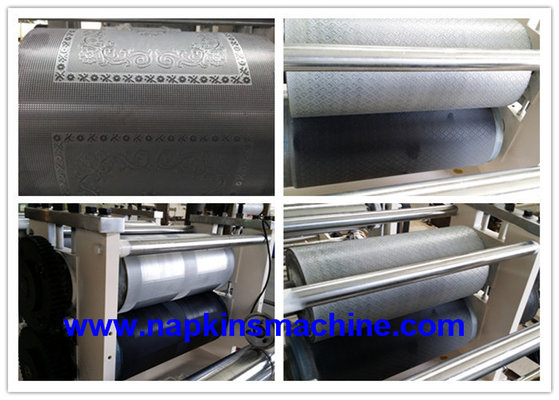 High Speed Automatic Paper Napkin Embossing Machine 200mm - 400mm Width supplier