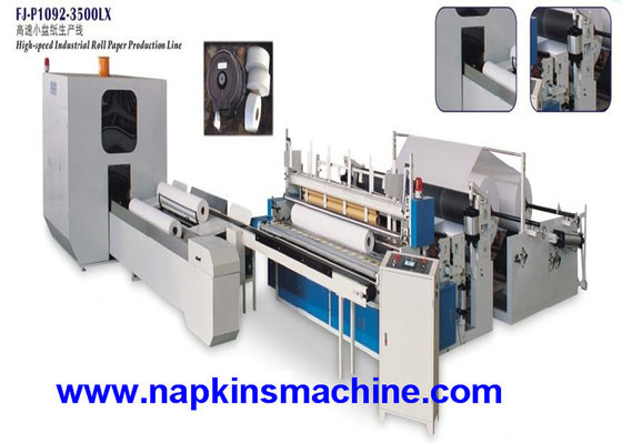 Single Roll Toilet Paper Roll Making Machine Production Line 380V 50Hz , 3 PH supplier