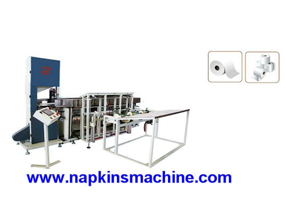 High Capacity Tissue Roll Machine / Band Sawing Machine For Toilet Tissue Paper Roll supplier